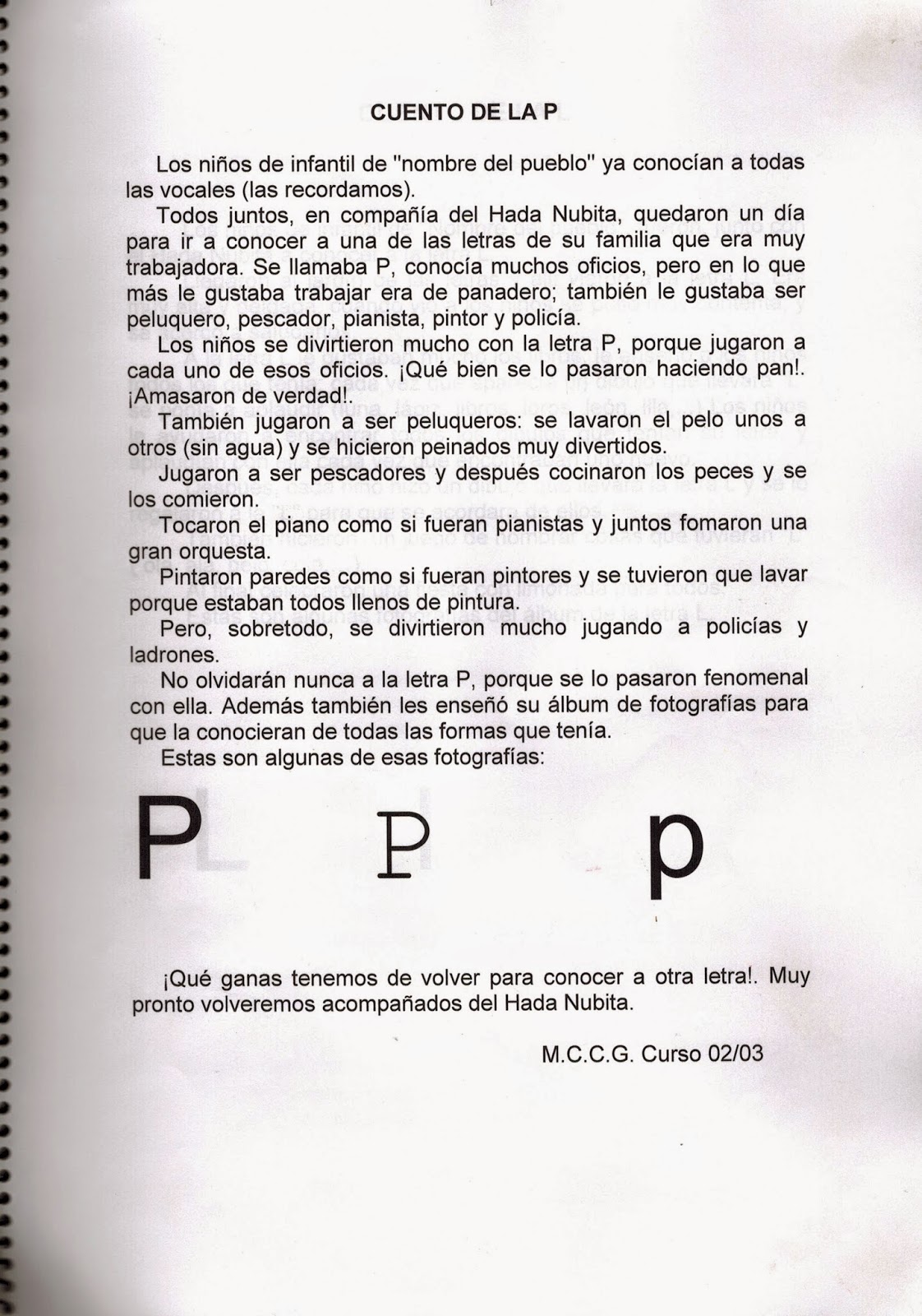 Mi blog de infantil 3 4 5: Cuentos propios consonantes: P