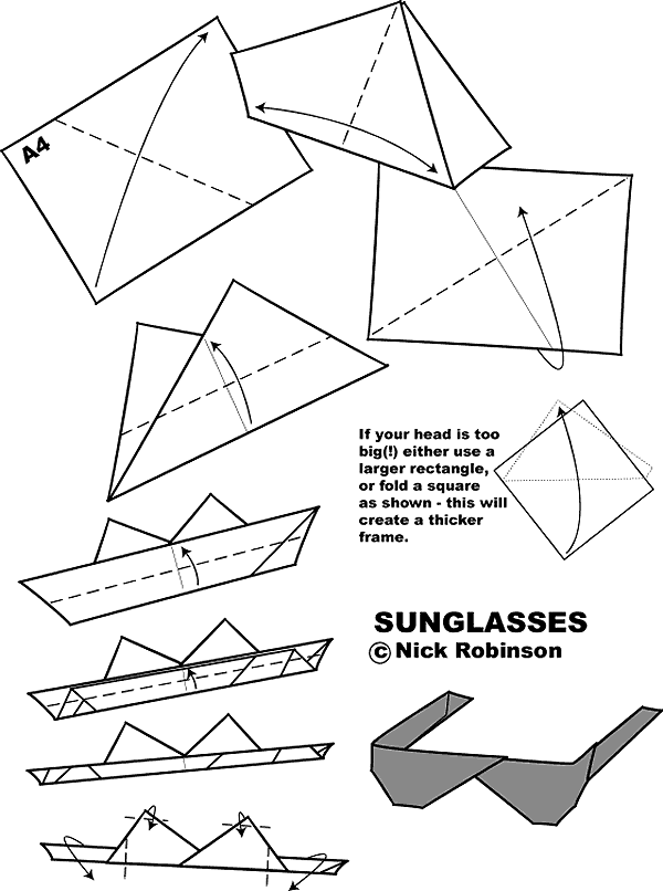 blog4eye: Origami-Brille