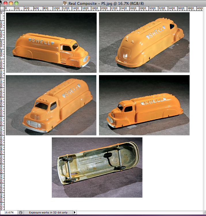 Old Antique Toys: Making a Composite Photo to Save Money on E-Bay