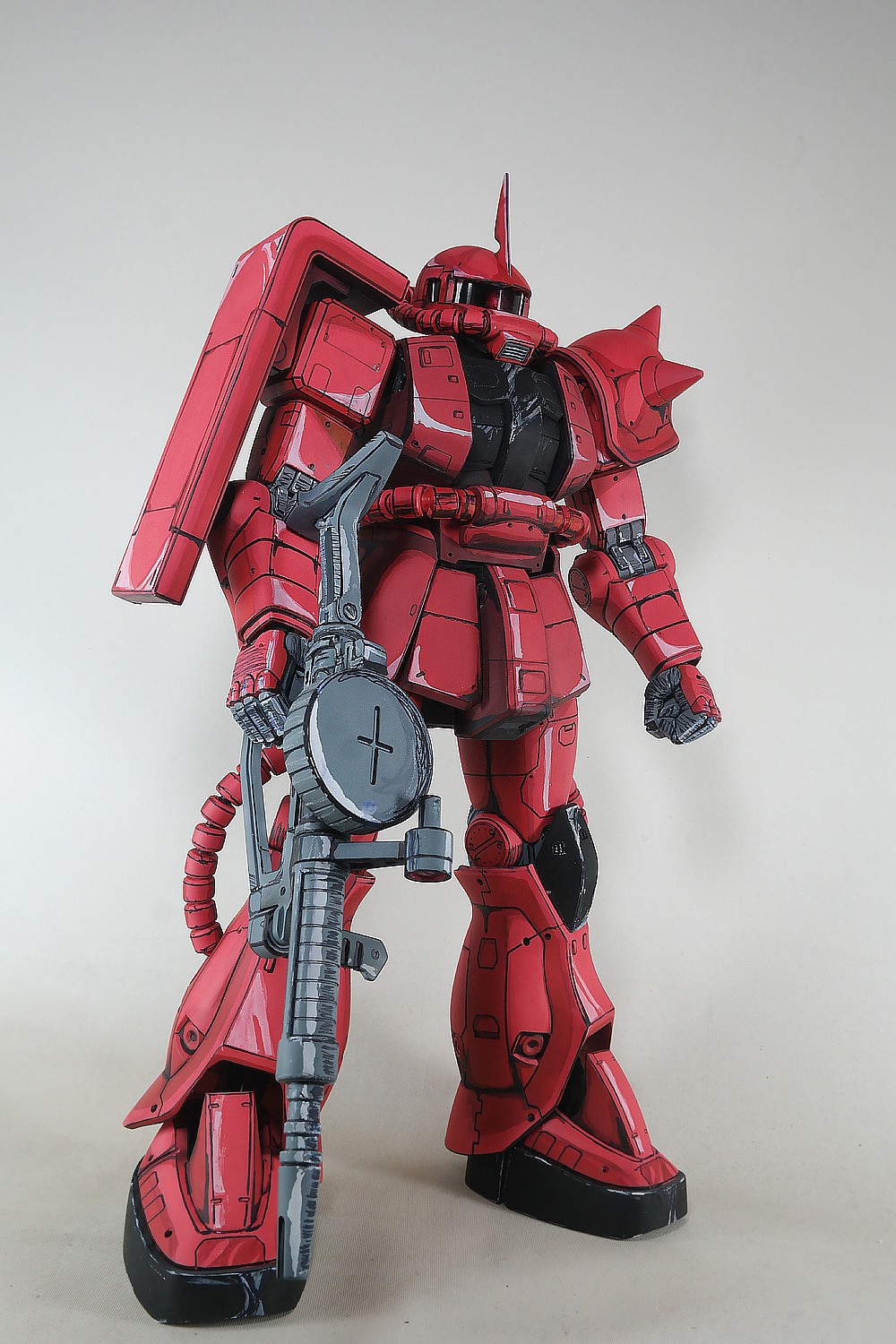 GUNDAM GUY: PG 1/60 Char Aznable's Zaku II [Anime Color Ver.] - Painted ...