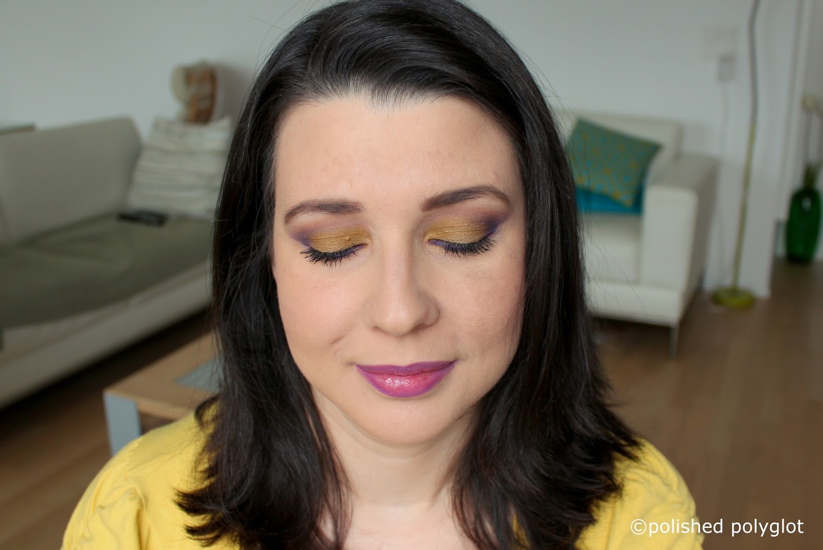 Makeup │You bloody mustard! [Monday Shadow Challenge] / Polished Polyglot