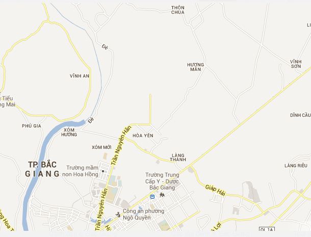 Bac Giang tourist map | Bac Giang Vietnam tourist maps