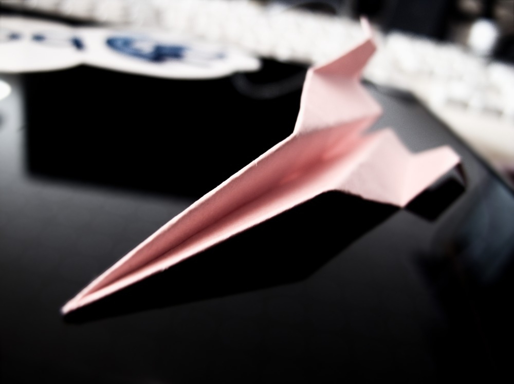 Wotever........: How pink paper plane will fly
