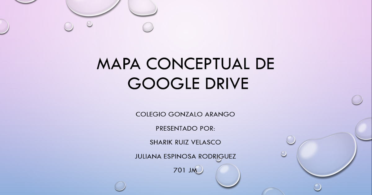 MAPA CONCEPTUAL DE GOOGLE DRIVE