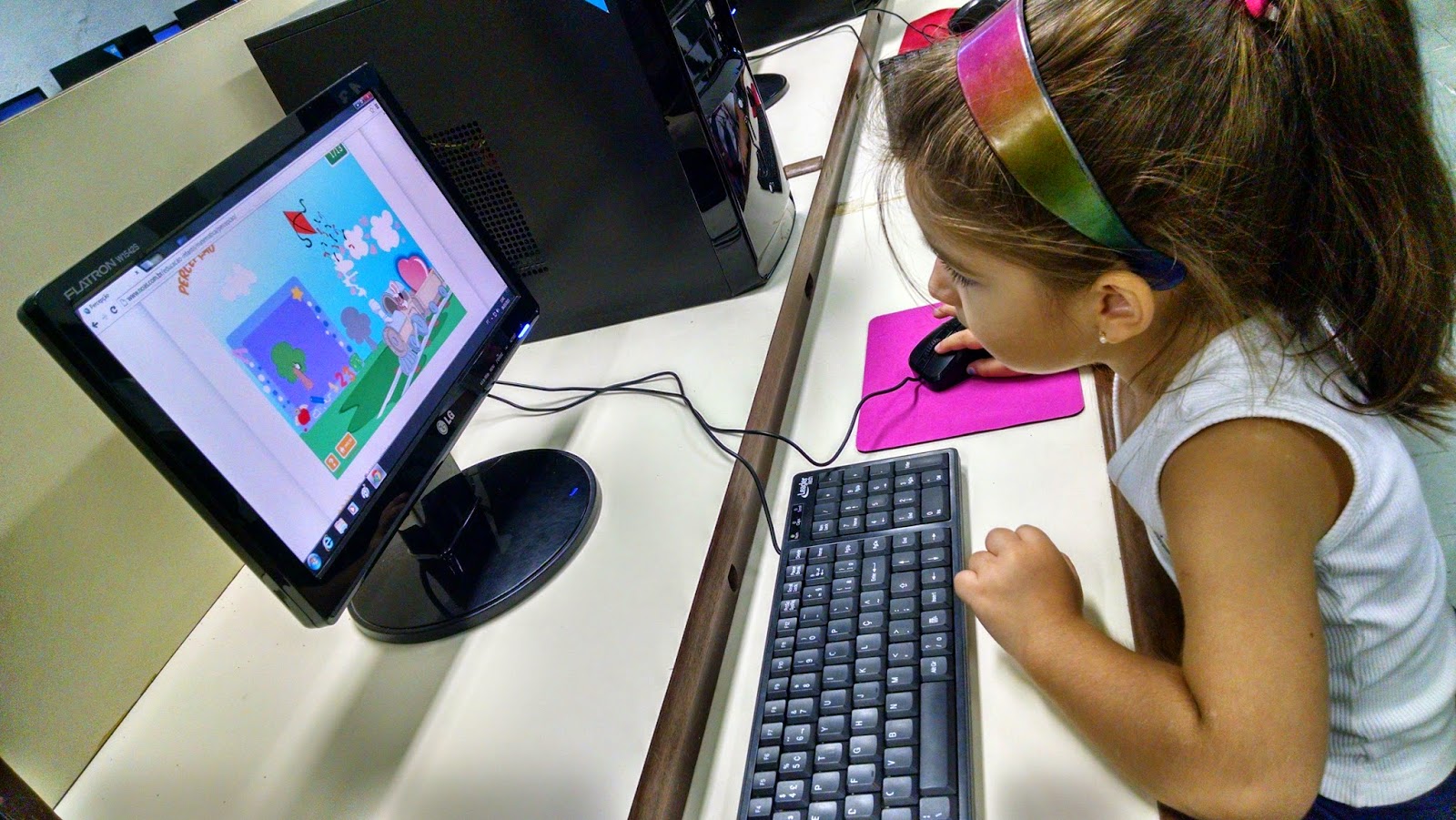 Educação Infantil Elias Moreira: Primeira aula de informática ...