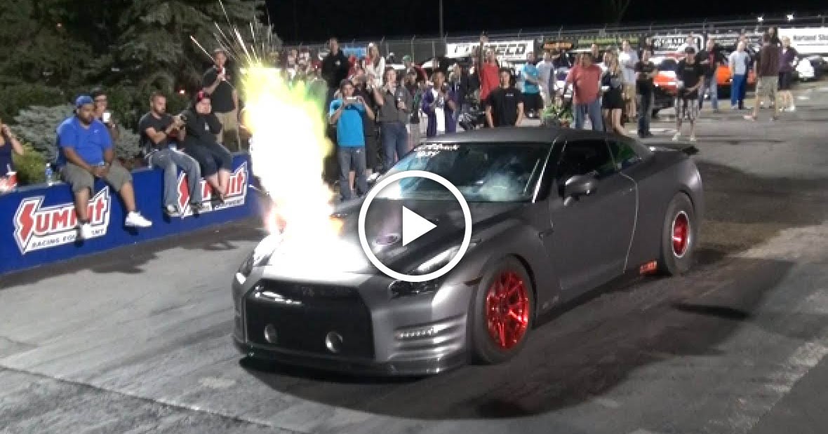 FIRE Breathing 2100hp Nissan GT-R!