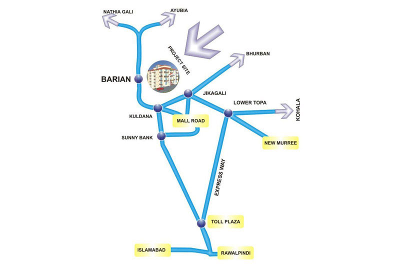 Murree Hills, Murree Hotels, Murree Details, Murree Portal: Murree Map