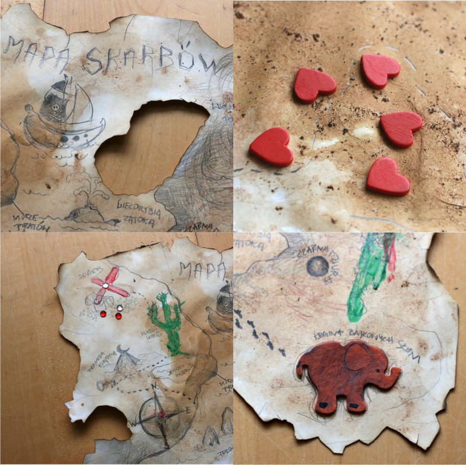 bajkowy pokoik - zabawy dla dzieci: Piracka mapa skarbów! Czyli pomysł ...