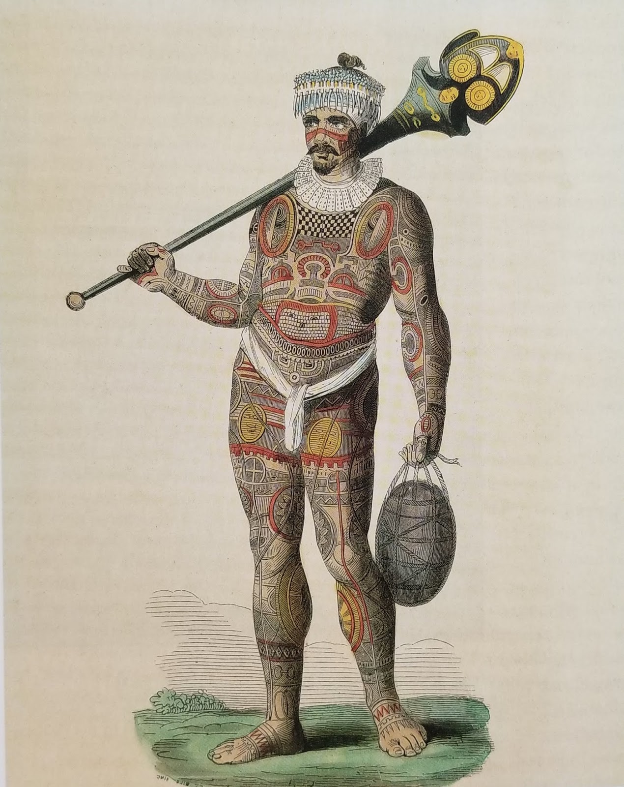 Blackburn Art History: Tattooed Marquesan warrior