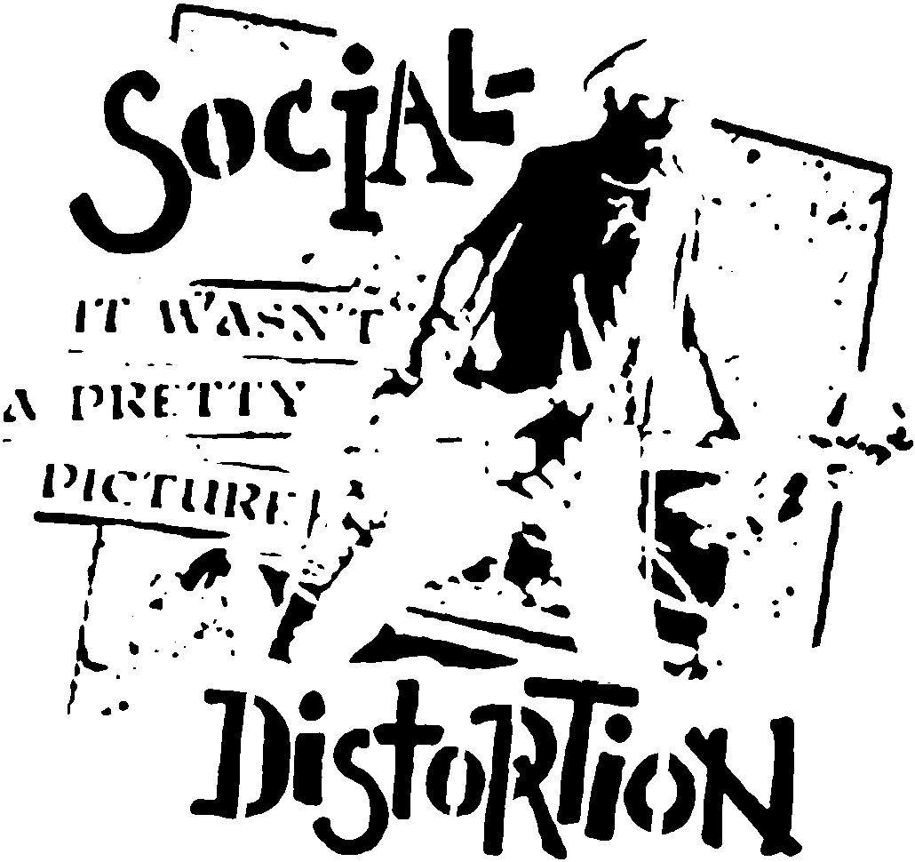 Shrouded in Fog: Social Distortion Stencil