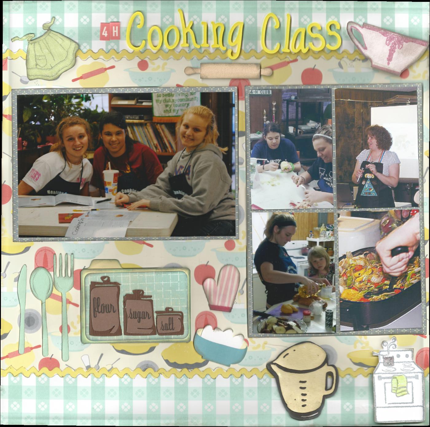 Scraptist: Cooking Class layout