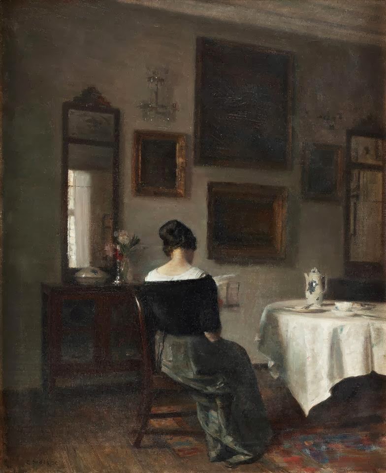 Carl Vilhelm Holsøe | Interior scenes with figures | Tutt'Art ...