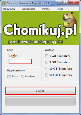 CHOMIKUJ DARMOWY TRANSFER
