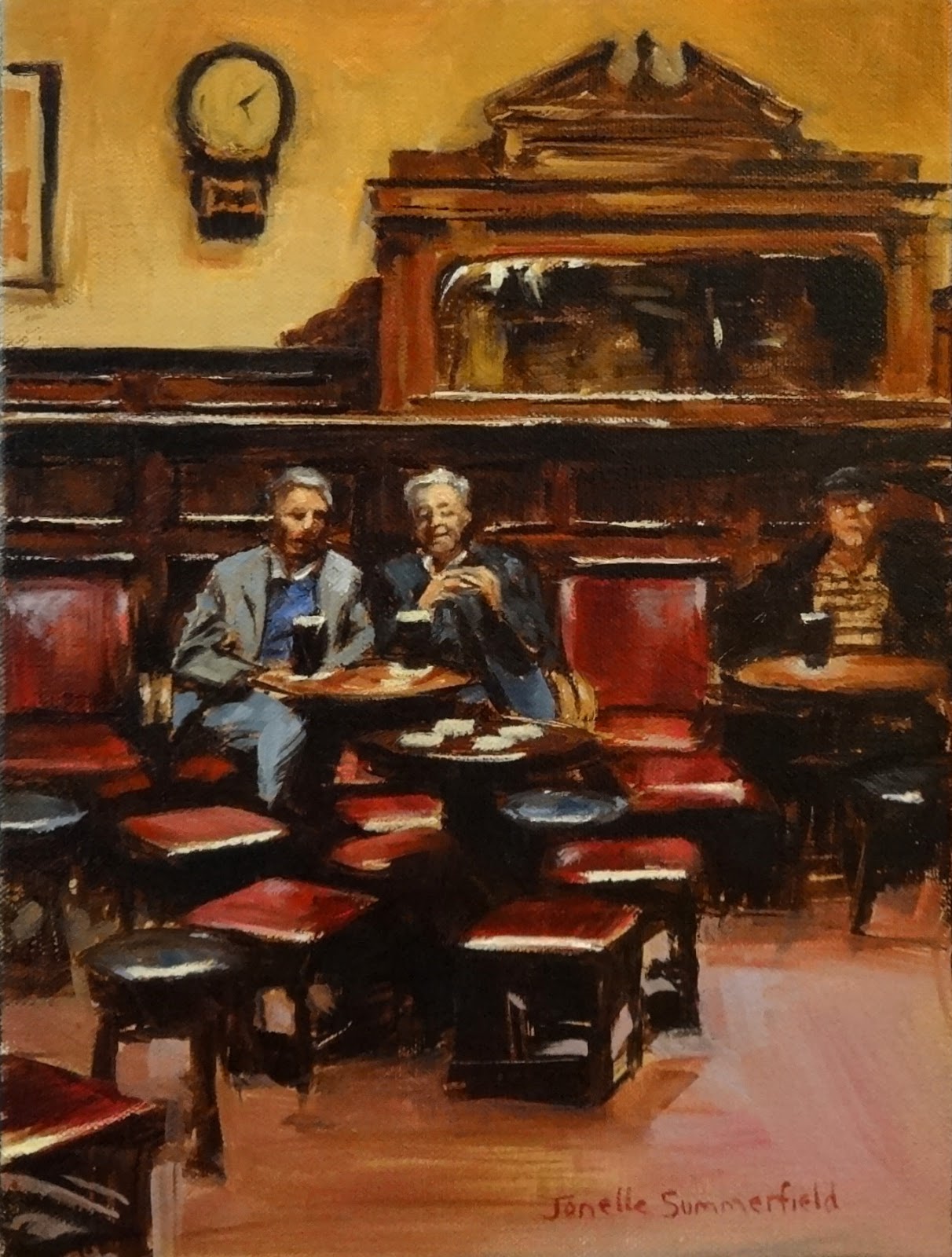 Jonelle Summerfield Oil Paintings: The Palace Bar II