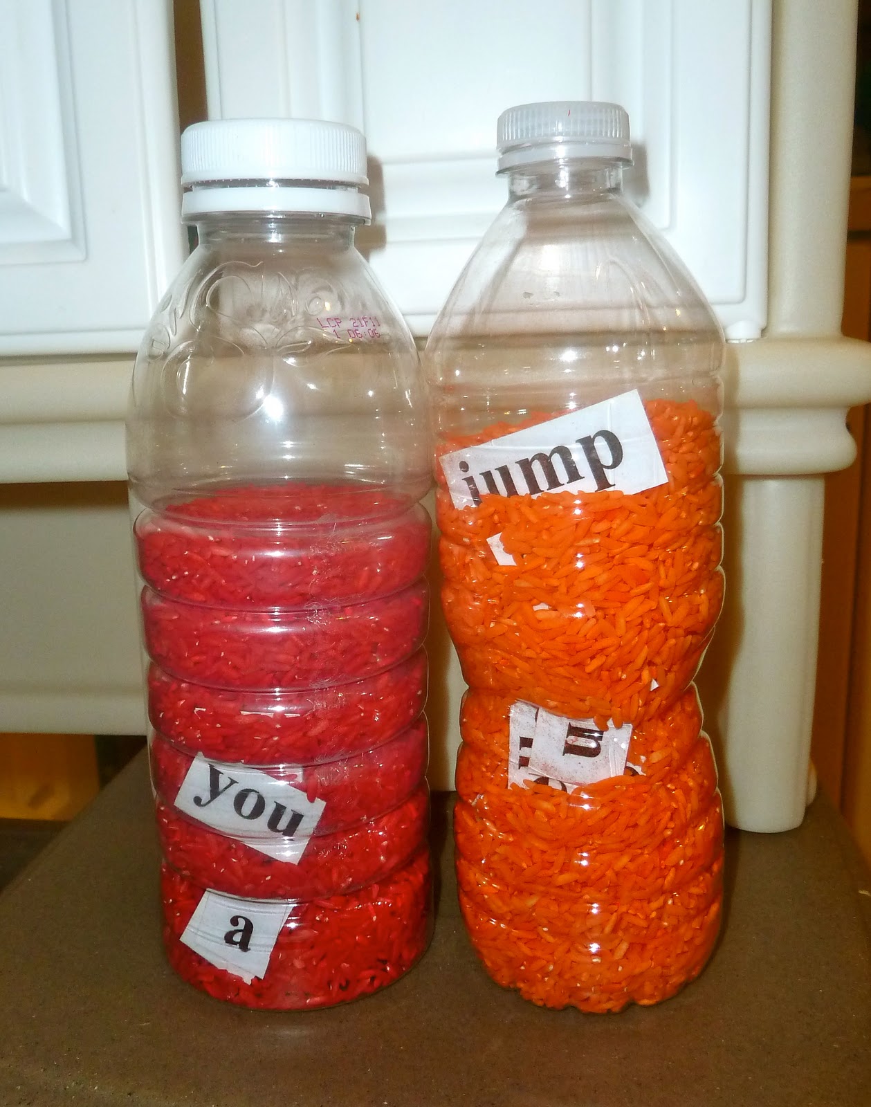 To start us off I made 2 sets of printables for each bottle.