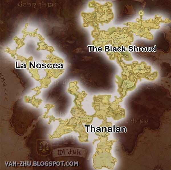 VANZHU: World Map FFXIV: A Realm Reborn