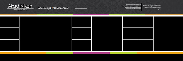 Template Album Kolase Wedding 20x60 - PINK 001 - Album Kolase Wedding ...