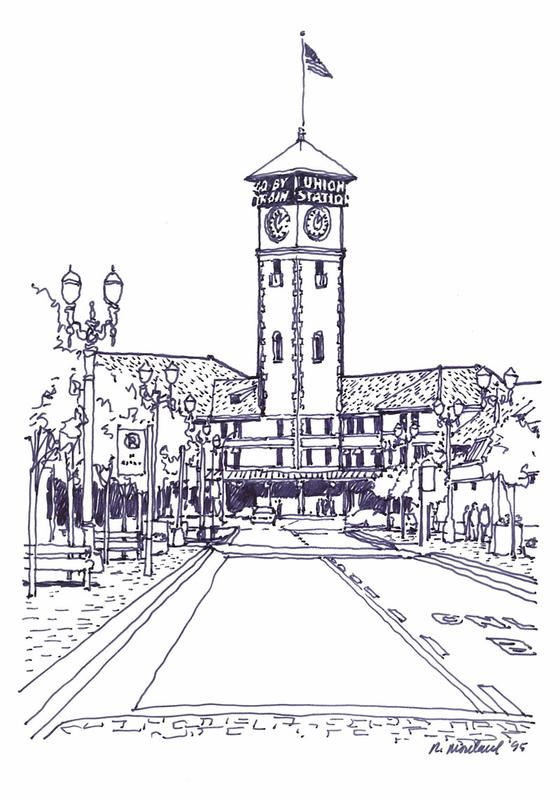 MCM DESIGN: Downtown Portland Sketches