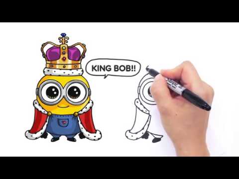 How To Draw King Bob (Minions) | You Can Draw