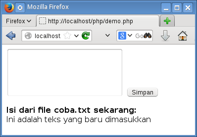Cara Menulis Ke Dalam File Dengan PHP