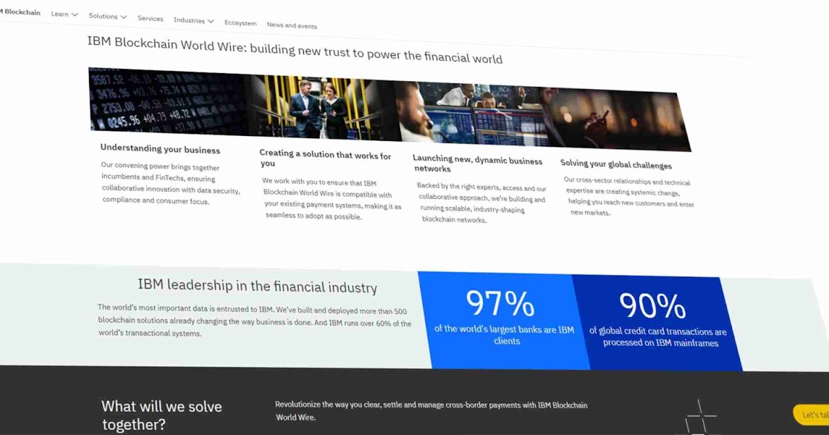 IBM launches IBM World Wire, a New Blockchain Enabled Global Payment ...