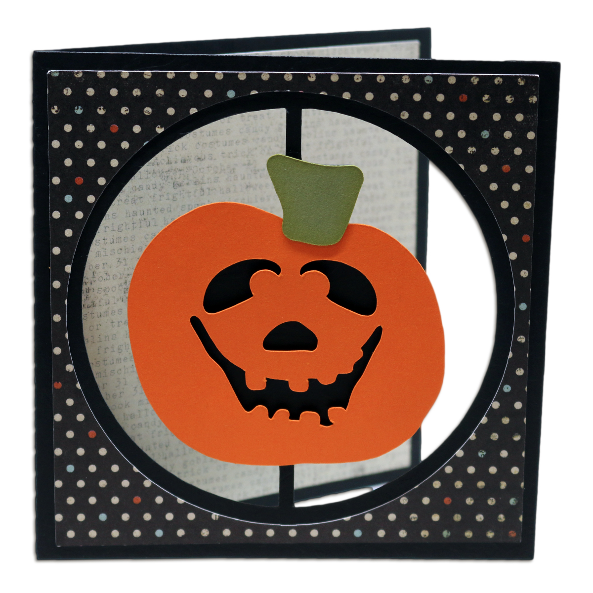 Halloween Circle Window Cards | Bits of Paper