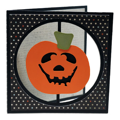 Halloween Circle Window Cards | Bits of Paper