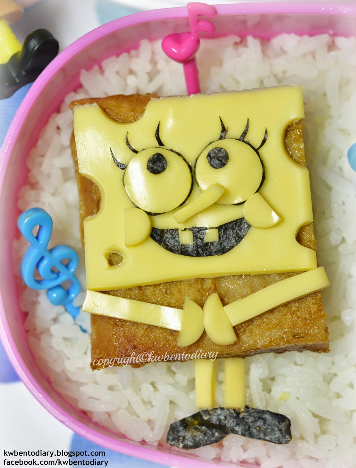 Karenwee's Bento Diary: Bento2014#Nov27~SpongeBob SquarePants Bento