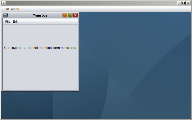 Cara Membuat Menu Bar Utama di Java Netbeans - EFESCOM
