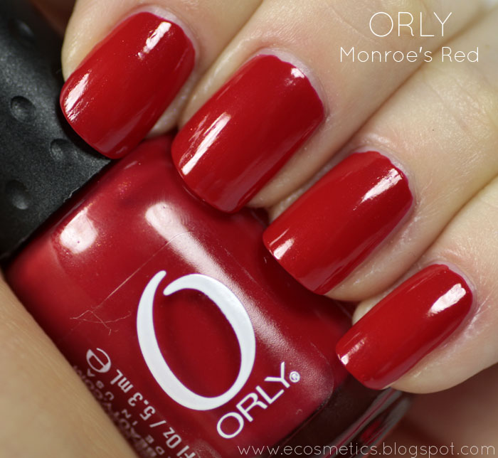 Orly, I Love Nails 2013, Monroe's Red - swatche