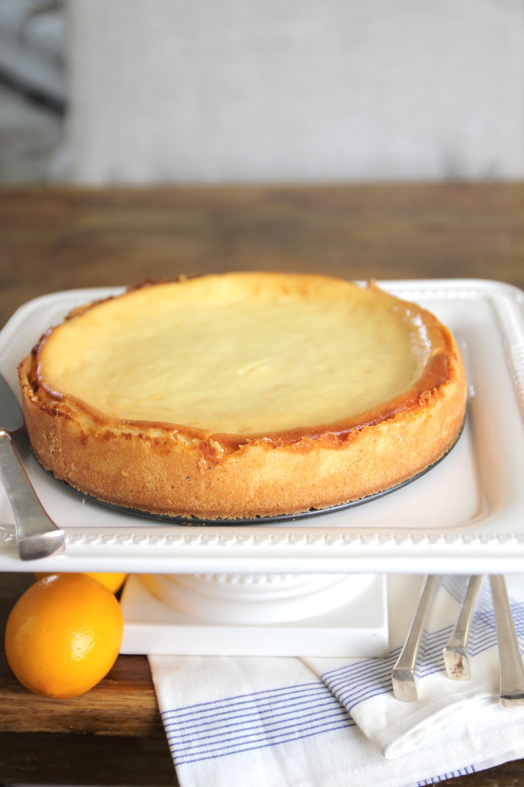 Meyer Lemon Cheesecake with Easy Fresh Raspberry Sauce – Jenny Steffens ...