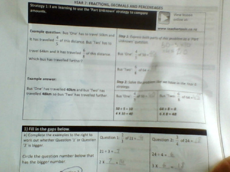 Huriata Year 7 Fractions Decimals And Percentages Huriata Year 7 Fractions Decimals And Percentages