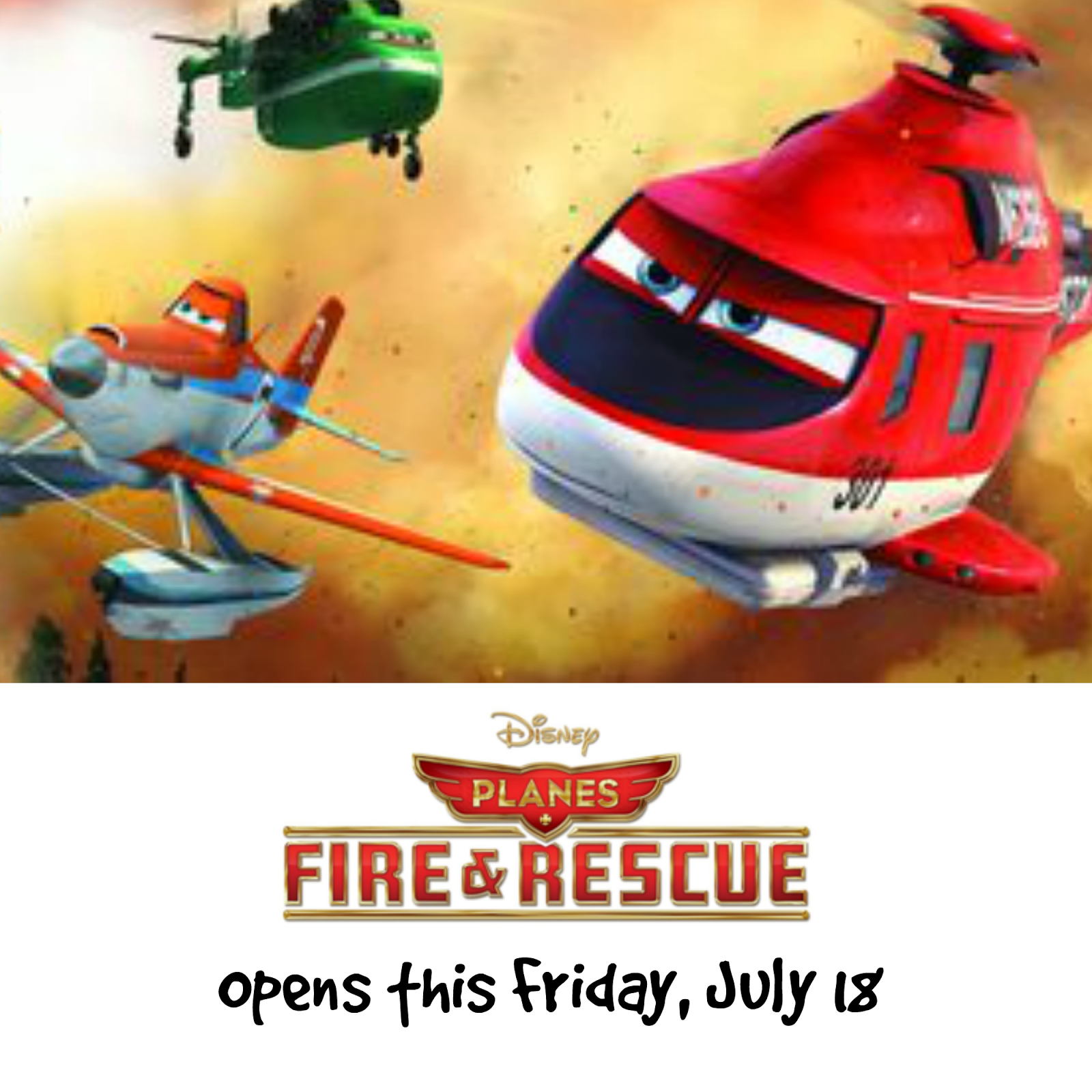 Flying in Friday - Disney's Planes: Fire & Rescue {$5 Movie Ticket ...
