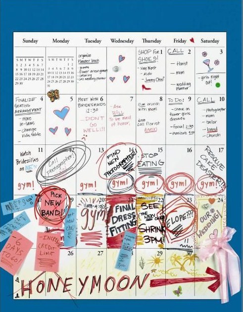 My Road To The Altar: A Bride-To-Be Crazy Calendar