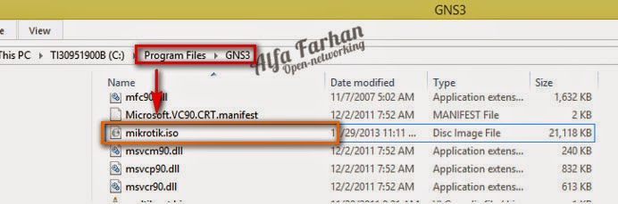 Belajar GNS3 - 2 : Install MikroTik Di Qemu GNS3 ~ Open Networking