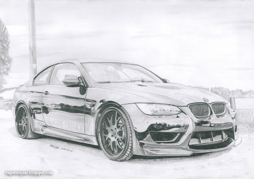 Ragero rajzai blog: BMW M3 - Grafit rajz