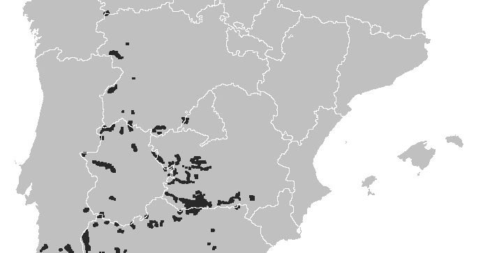 Abe's Animals: Range maps of the Iberian lynx in 1980 and 2003