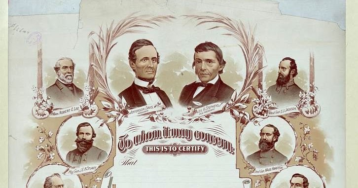 THE SOUTH'S DEFENDER: HISTORY AS IT HAPPENED -- List of Confederate ...