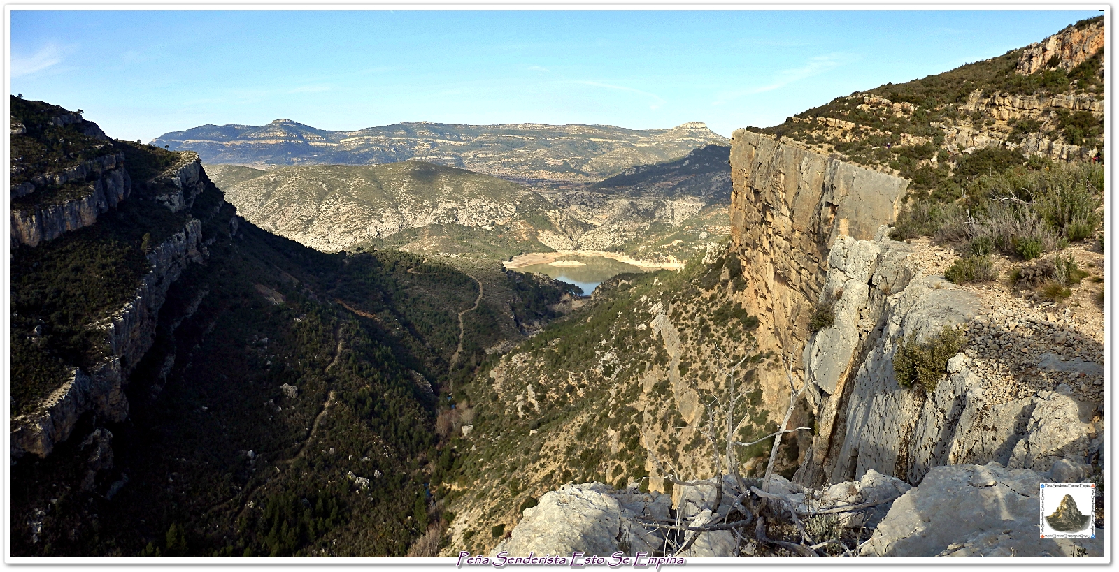 Wikiloc | Ruta *Barranco de la Hoz desde la Presa del Embalse del Buseo ...