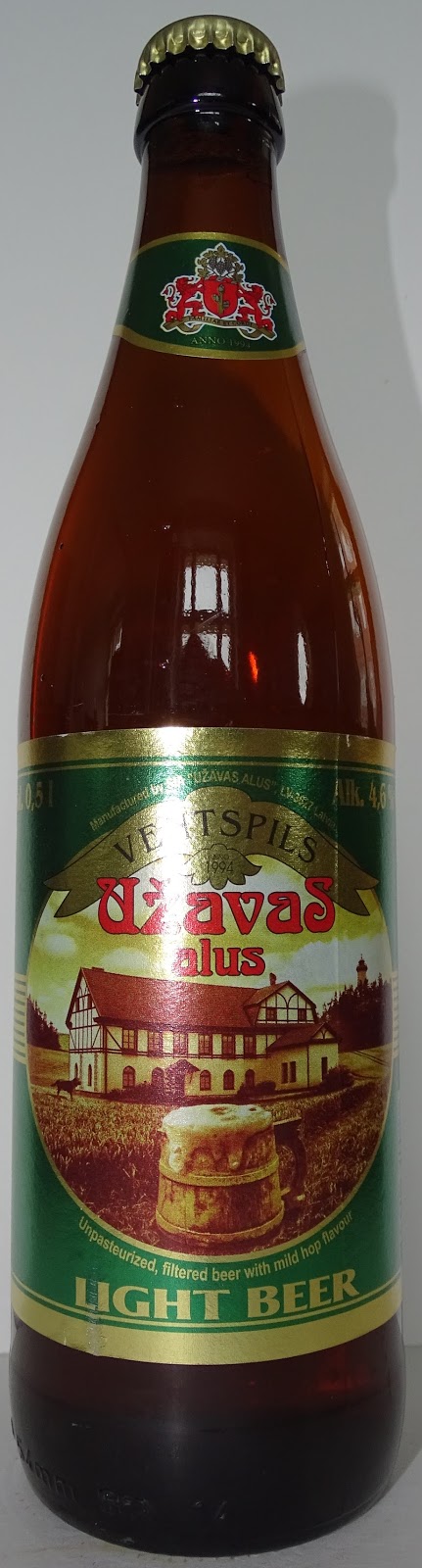 Maisteluni: Užavas alus Light Beer