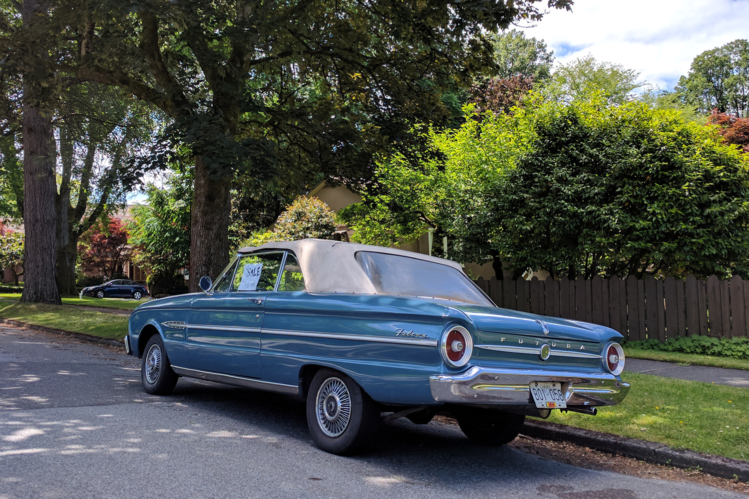 Old Parked Cars Vancouver: 1963 Ford Falcon Futura Convertible