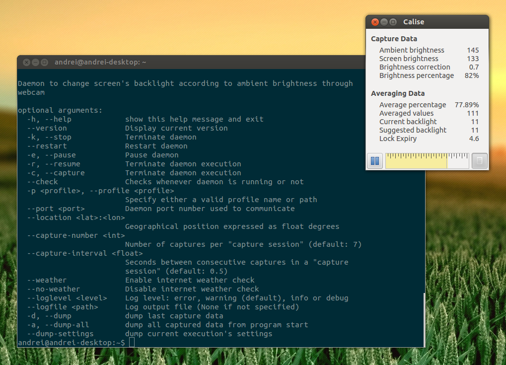 Calise Sets The Screen Backlight Based On Ambient Brightness ~ Web Upd8 ...