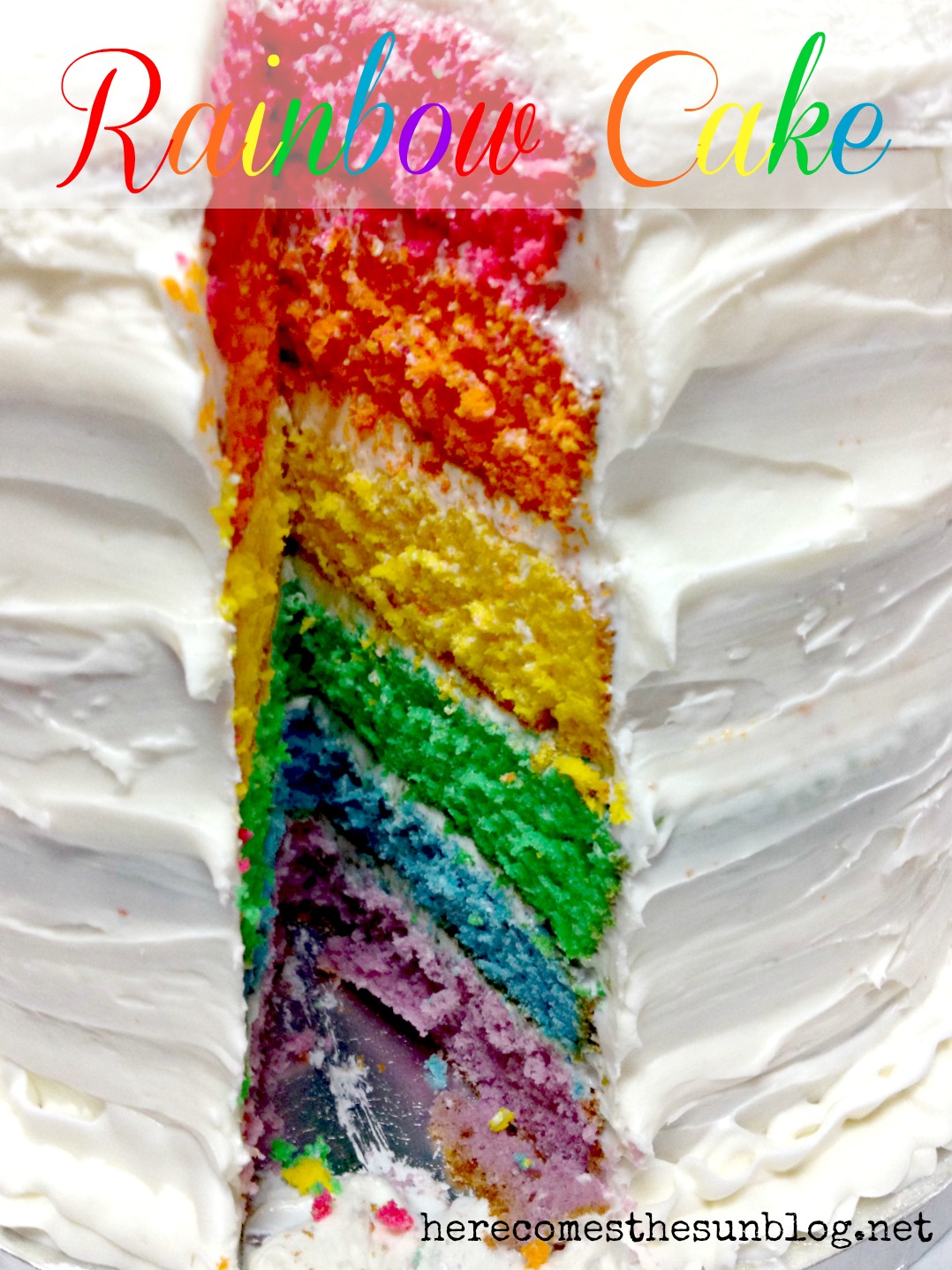 Rainbow Cake Tutorial | Here Comes The Sun
