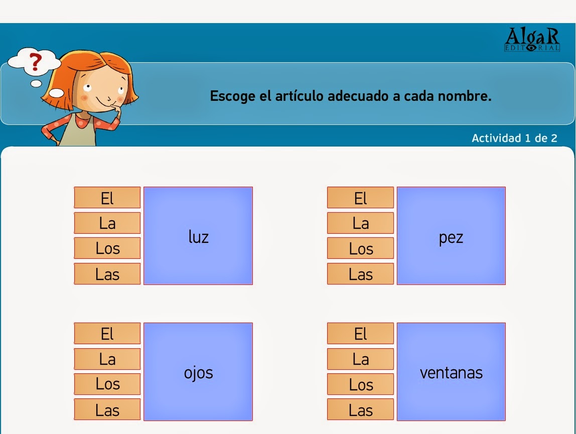 Mi cuaderno de tercero: EL ARTÍCULO