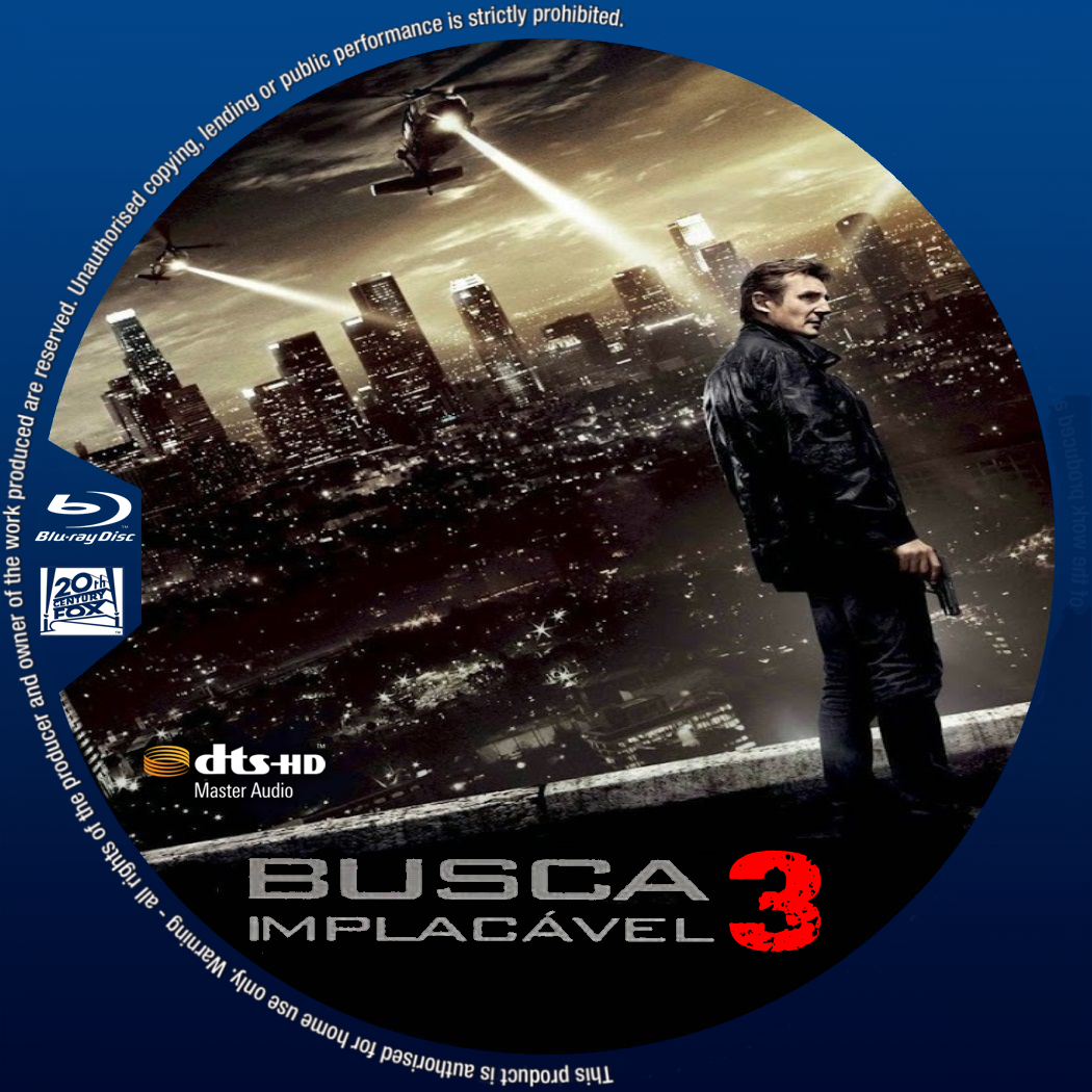 CAPAS DVD-R GRATIS: Busca Implacável 3 - Blu Ray