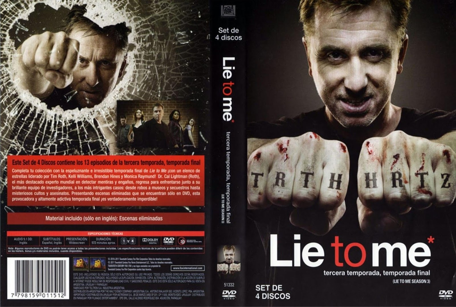 ESTRENOS EN BLU RAY: LIE TO ME TERCERA TEMPORADA