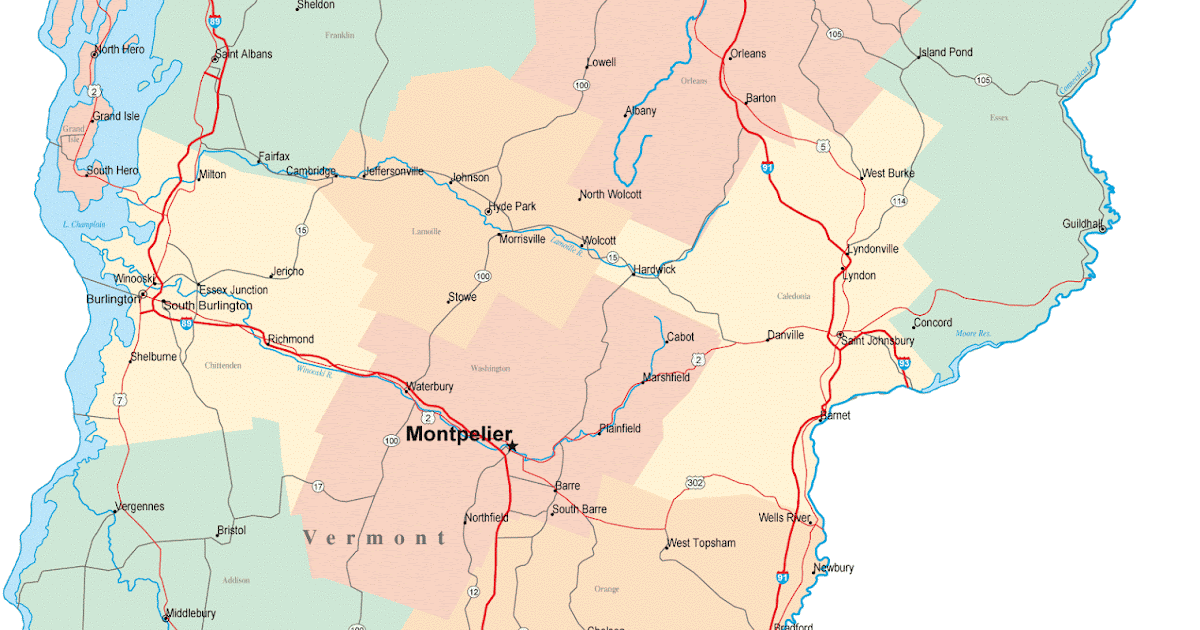 Vermont Map