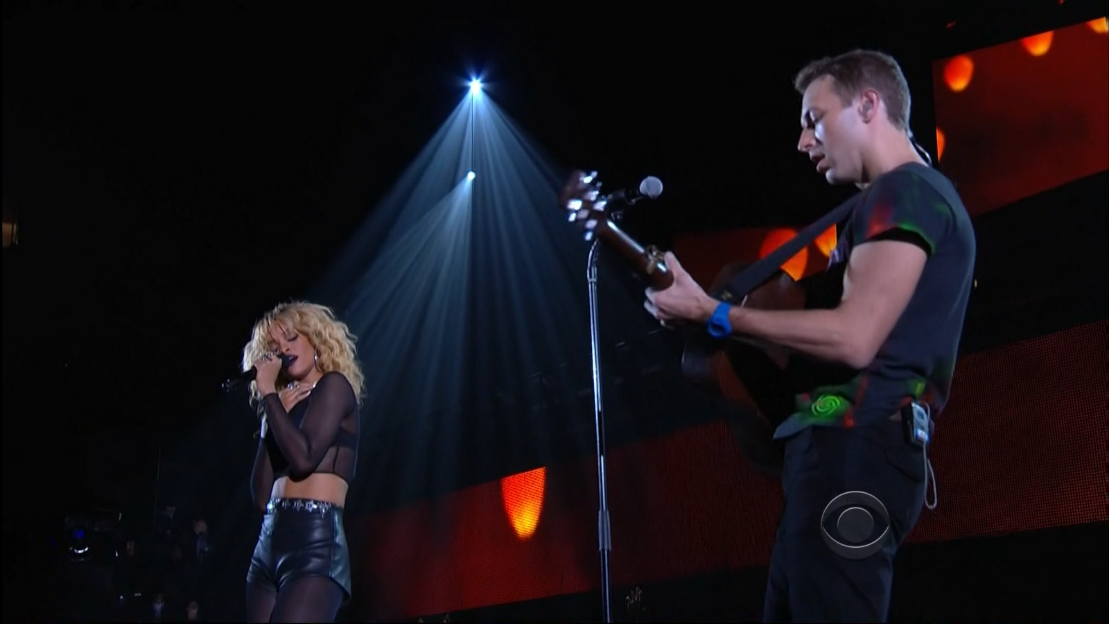 Gs Use Emoticons: Rihanna & Coldplay Perform Together Live At The 54th ...