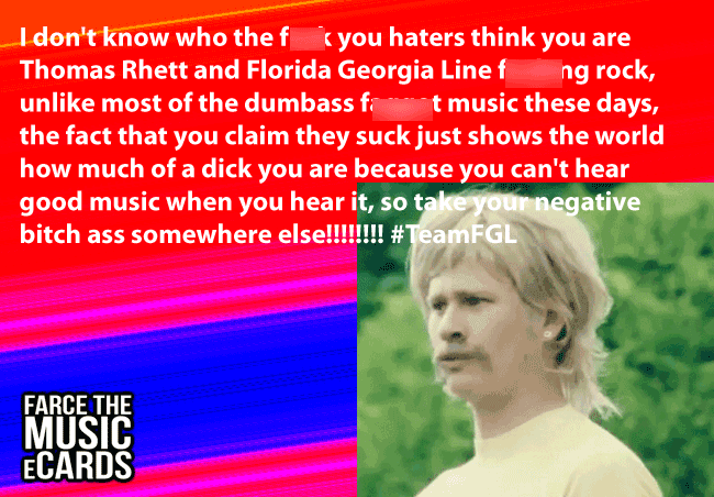 Farce the Music: Thomas Rhett, Sam Hunt, Kane Brown Fan eCards