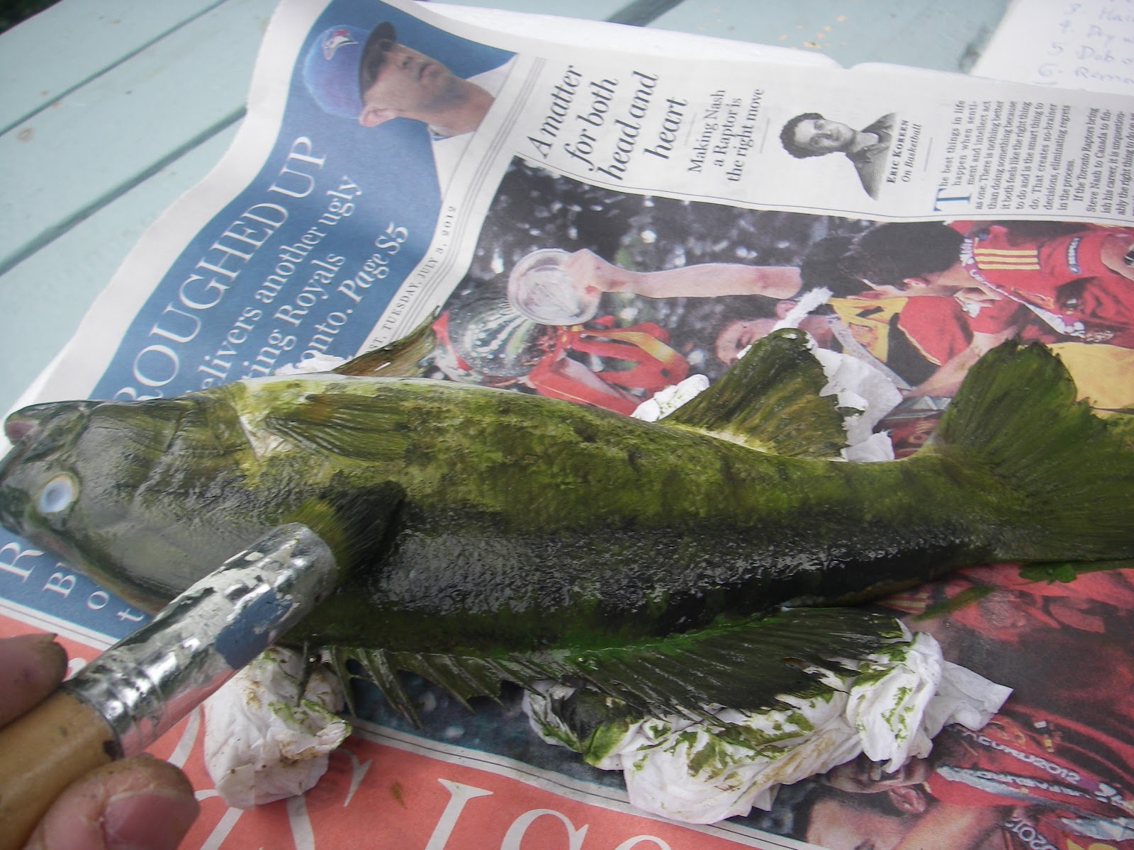 CHARLES WEISS ART: Smallmouth Bass on Rice Paper Print